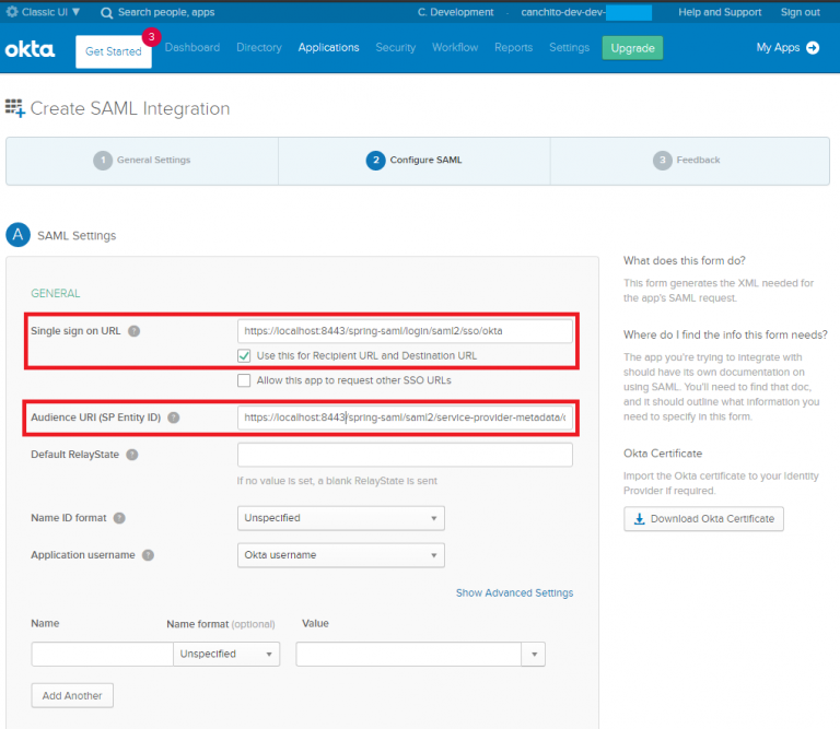 Spring Security With Saml2 And Okta Canchito Developments Blog
