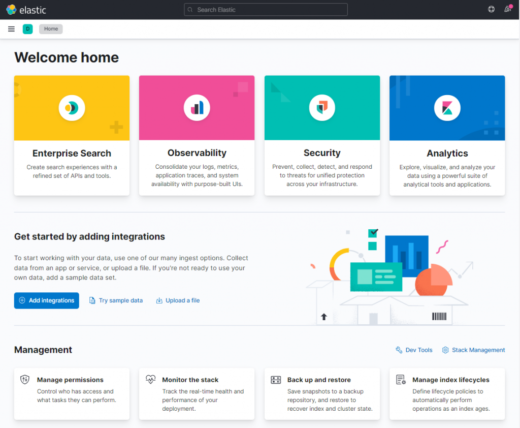 Deploying Elastic Stack Cluster (single node) in docker | Canchito Development's Blog